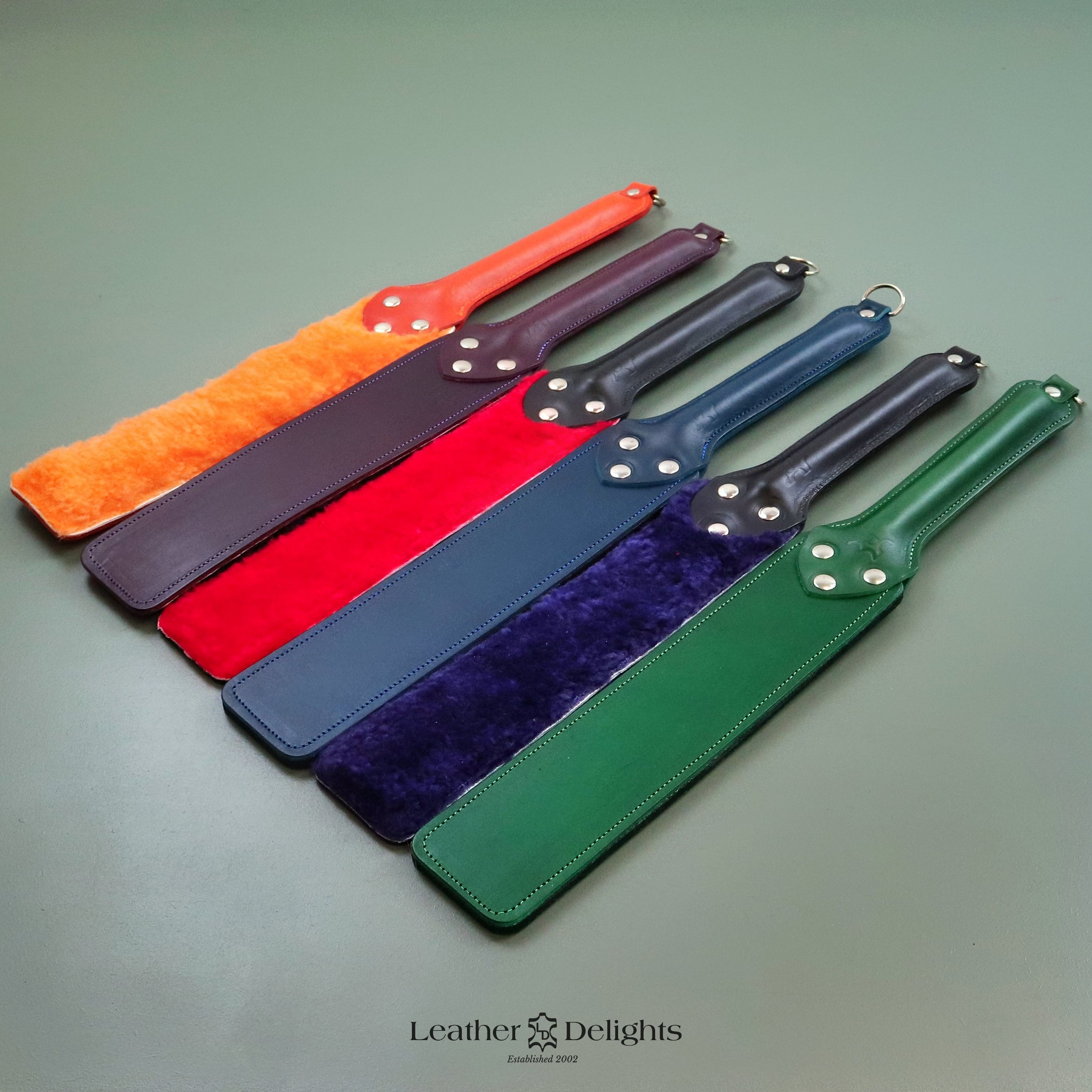 Punishment Paddle - Leather & Sheepskin – Leather Delights