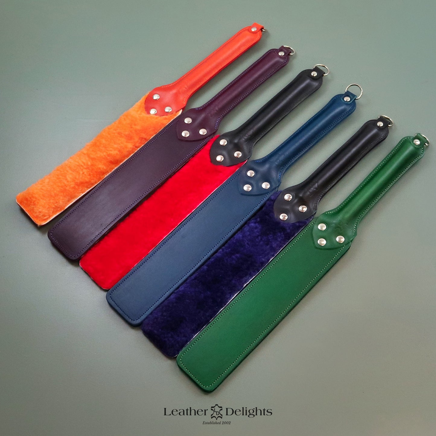 Punishment Paddle - Leather & Sheepskin – Leather Delights