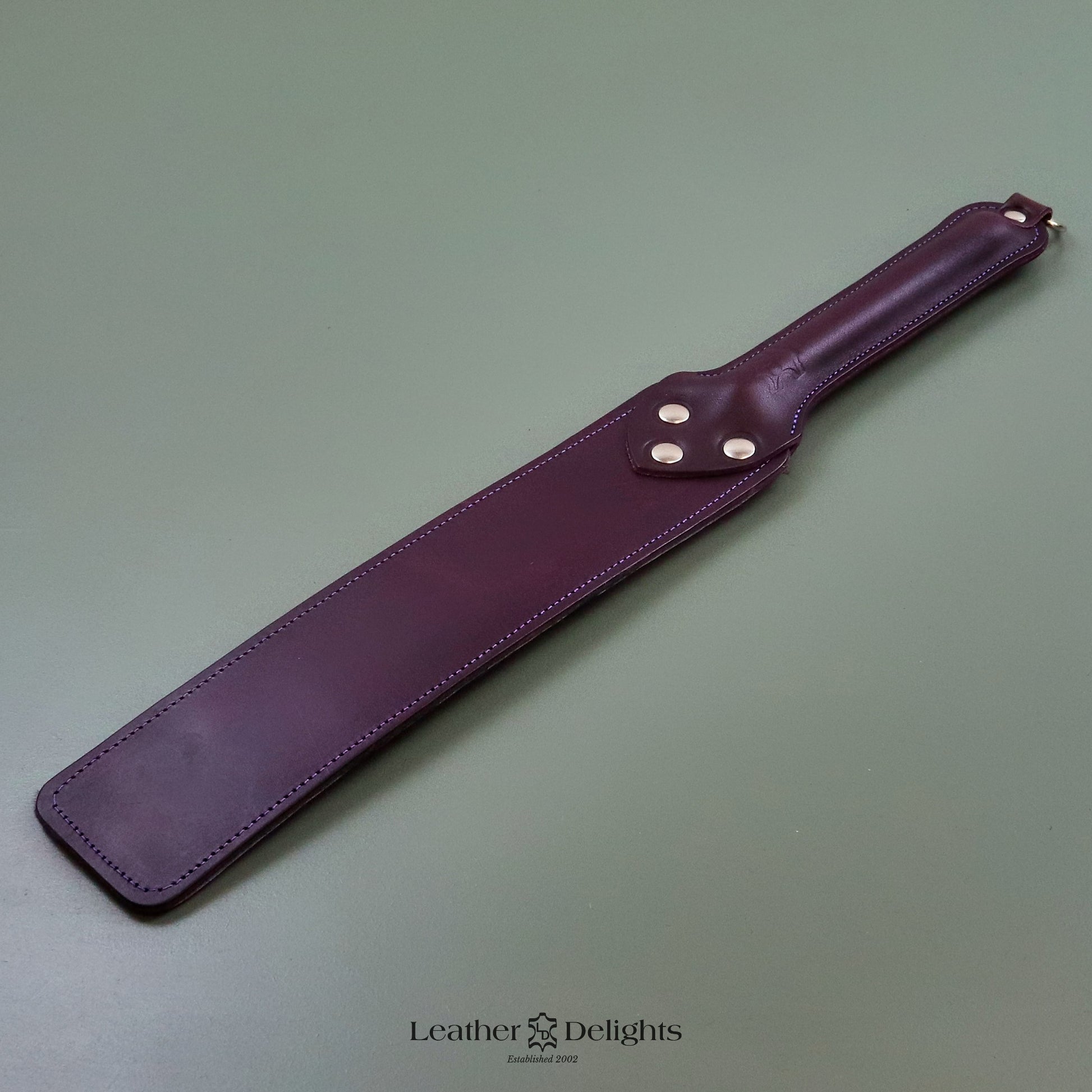 Punishment Paddle - Leather & Rabbit Fur – Leather Delights