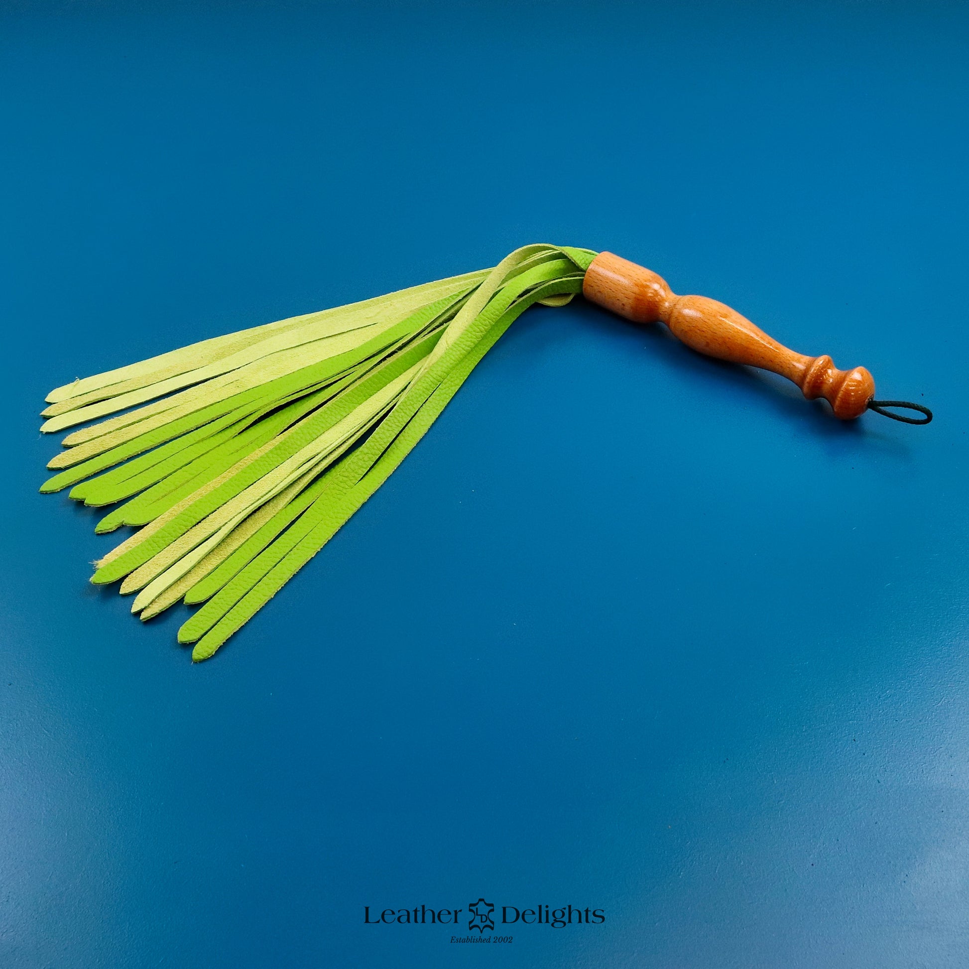 Soft Lime Green Leather Flogger – Leather Delights
