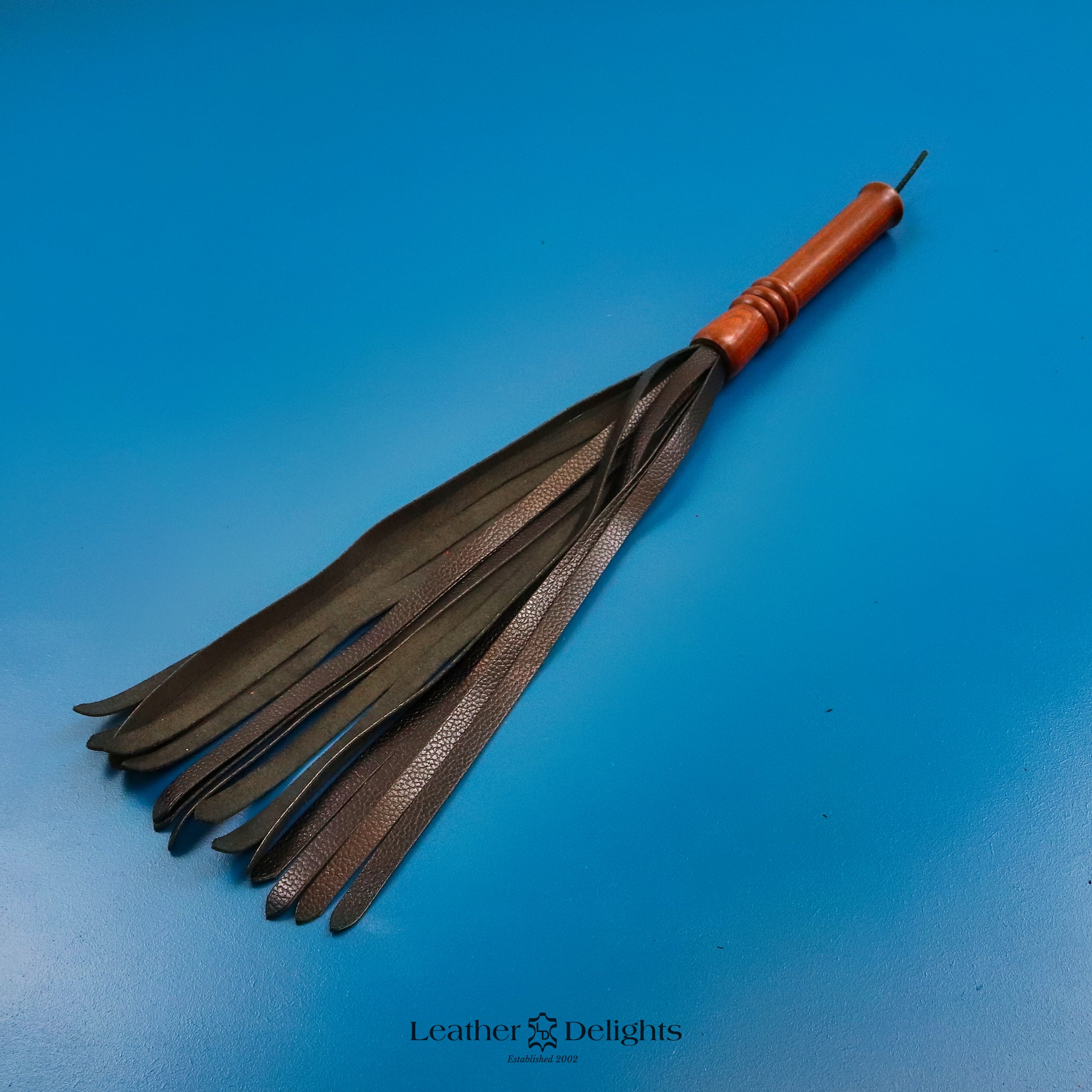 Soft Black Leather Flogger – Leather Delights