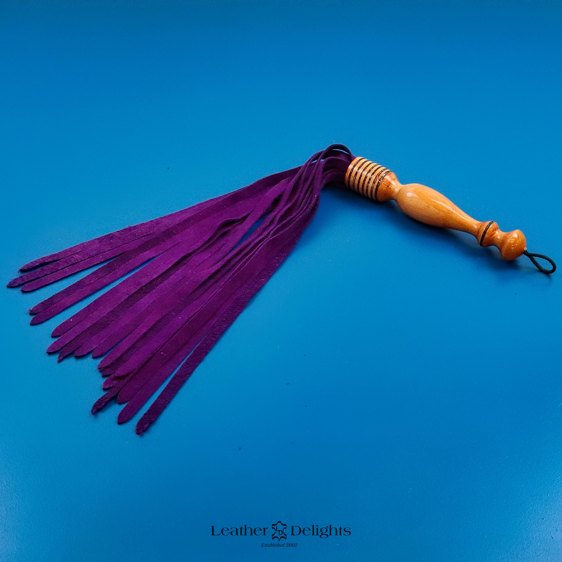 Purple Suede Flogger – Leather Delights