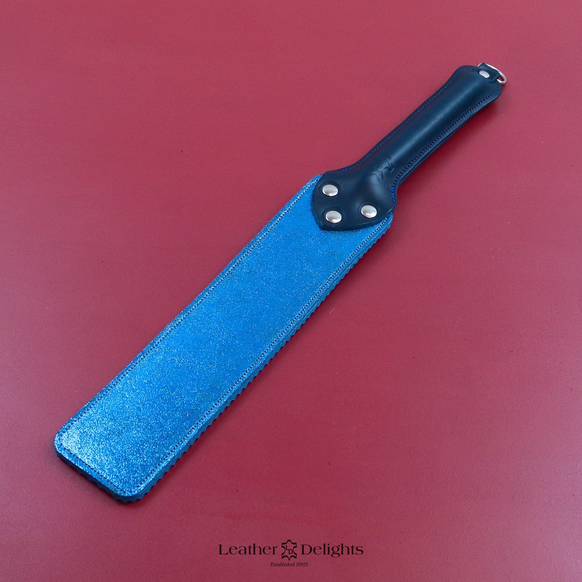Punishment Paddle - Rubber & Suede – Leather Delights
