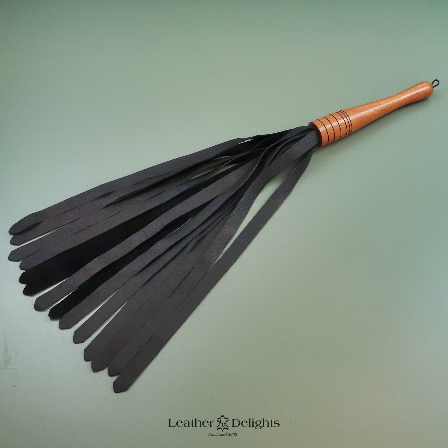 Large Soft Black Leather Flogger – Leather Delights