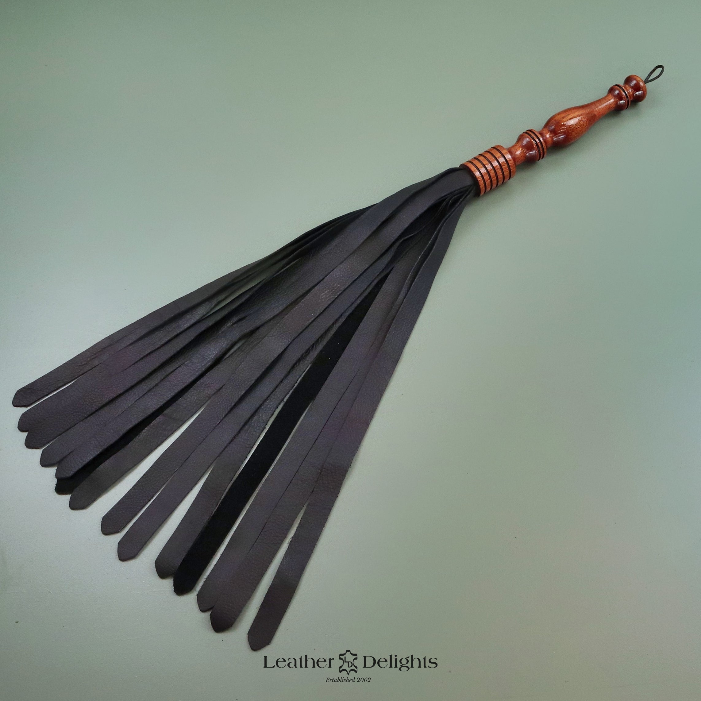 Large Soft Black Leather Flogger – Leather Delights