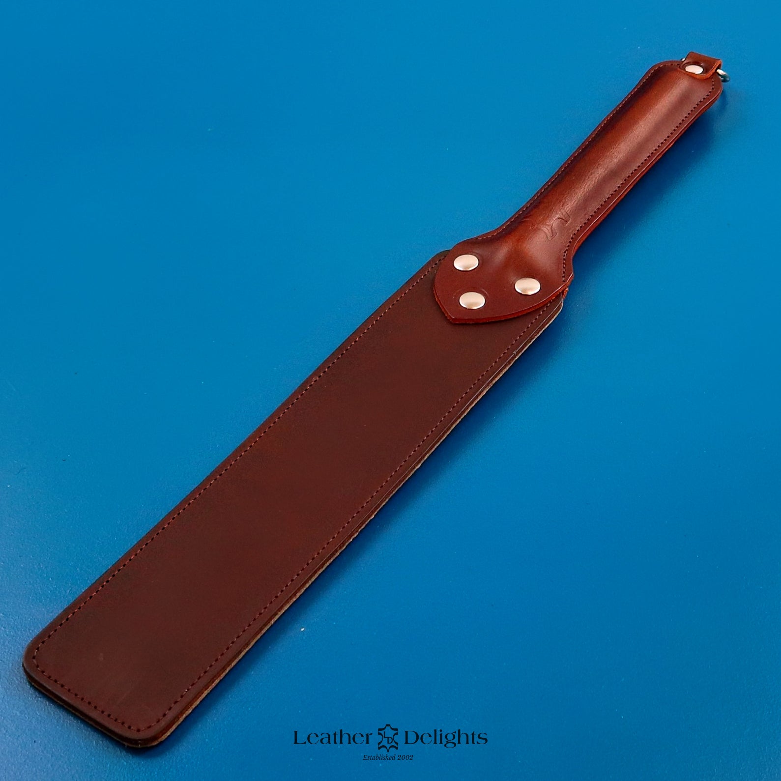 Punishment Paddle - Dinosaur Print Leather – Leather Delights