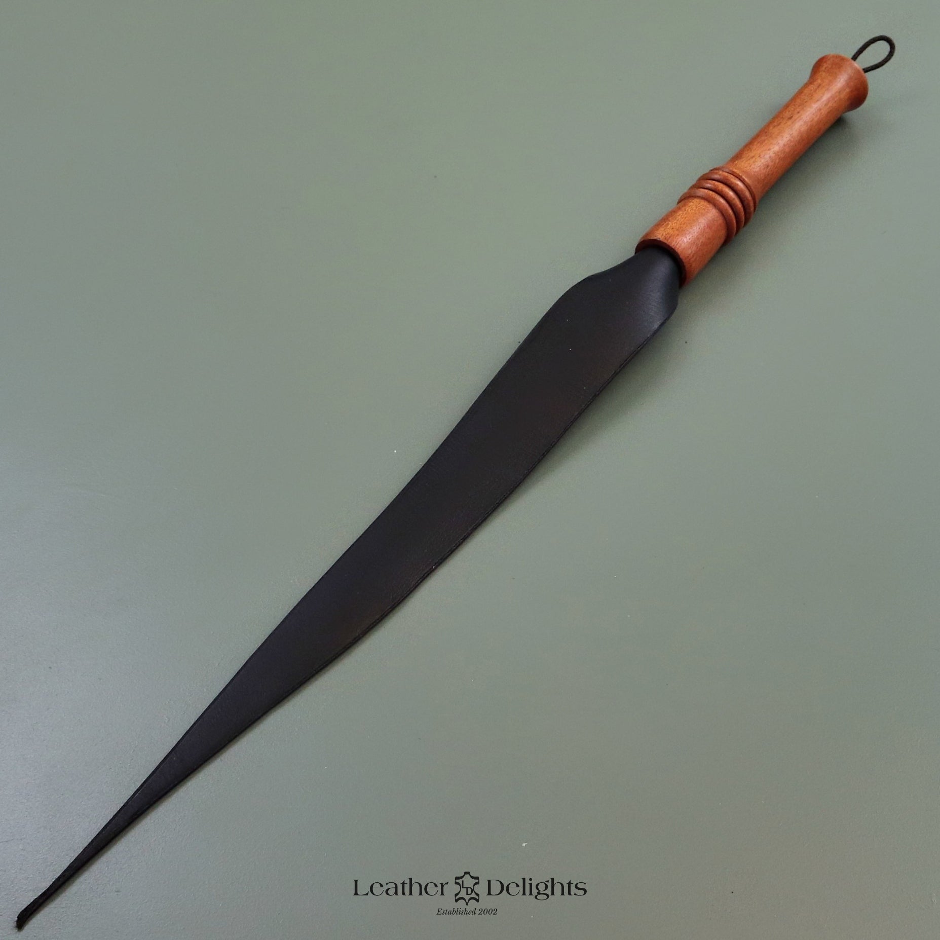 Firm Black Leather Dragon Tail – Leather Delights