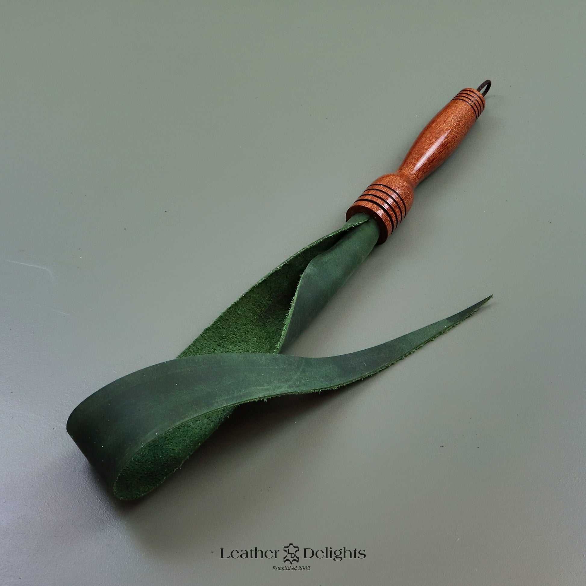 Soft Green Leather Dragon Tail – Leather Delights