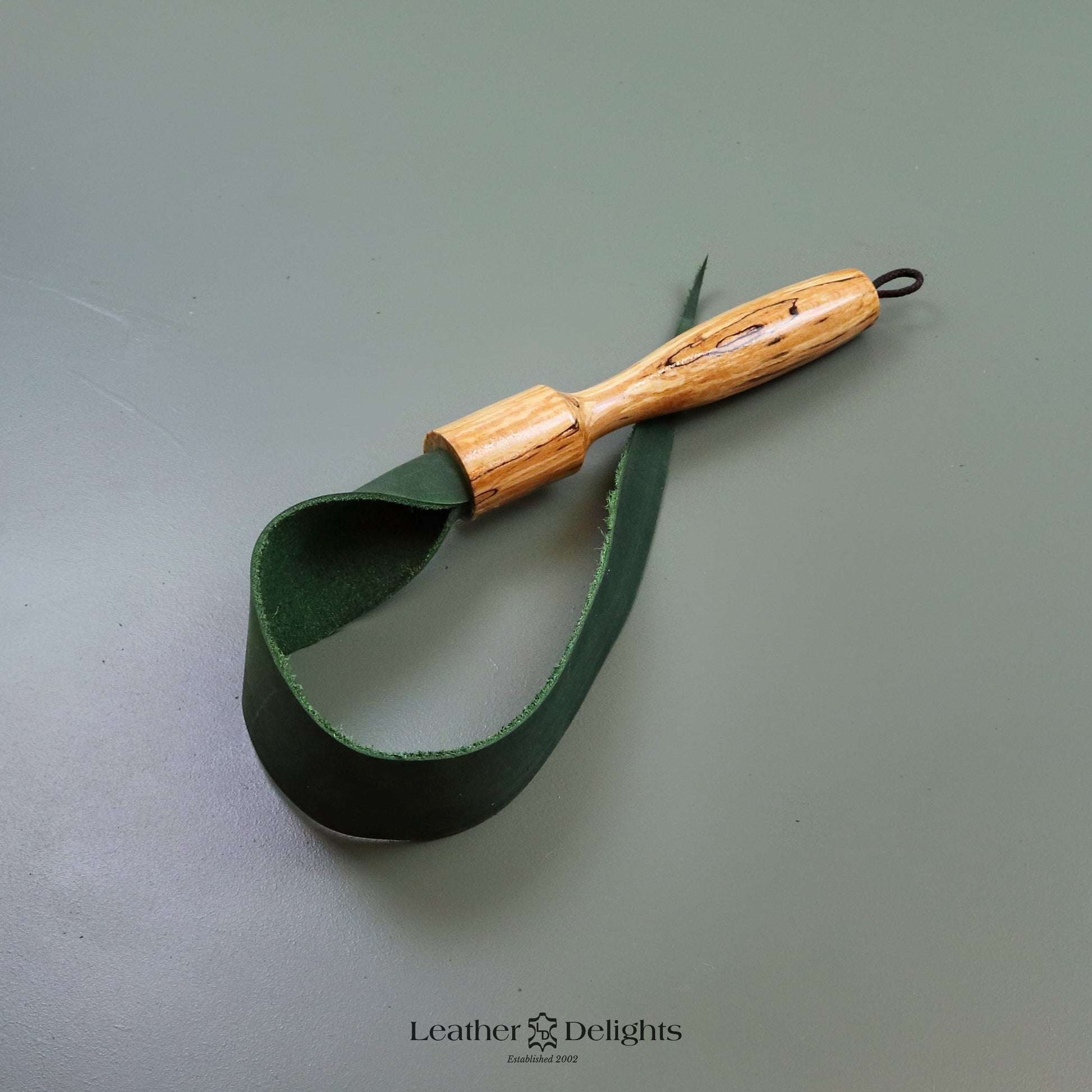 Soft Green Leather Dragon Tail – Leather Delights
