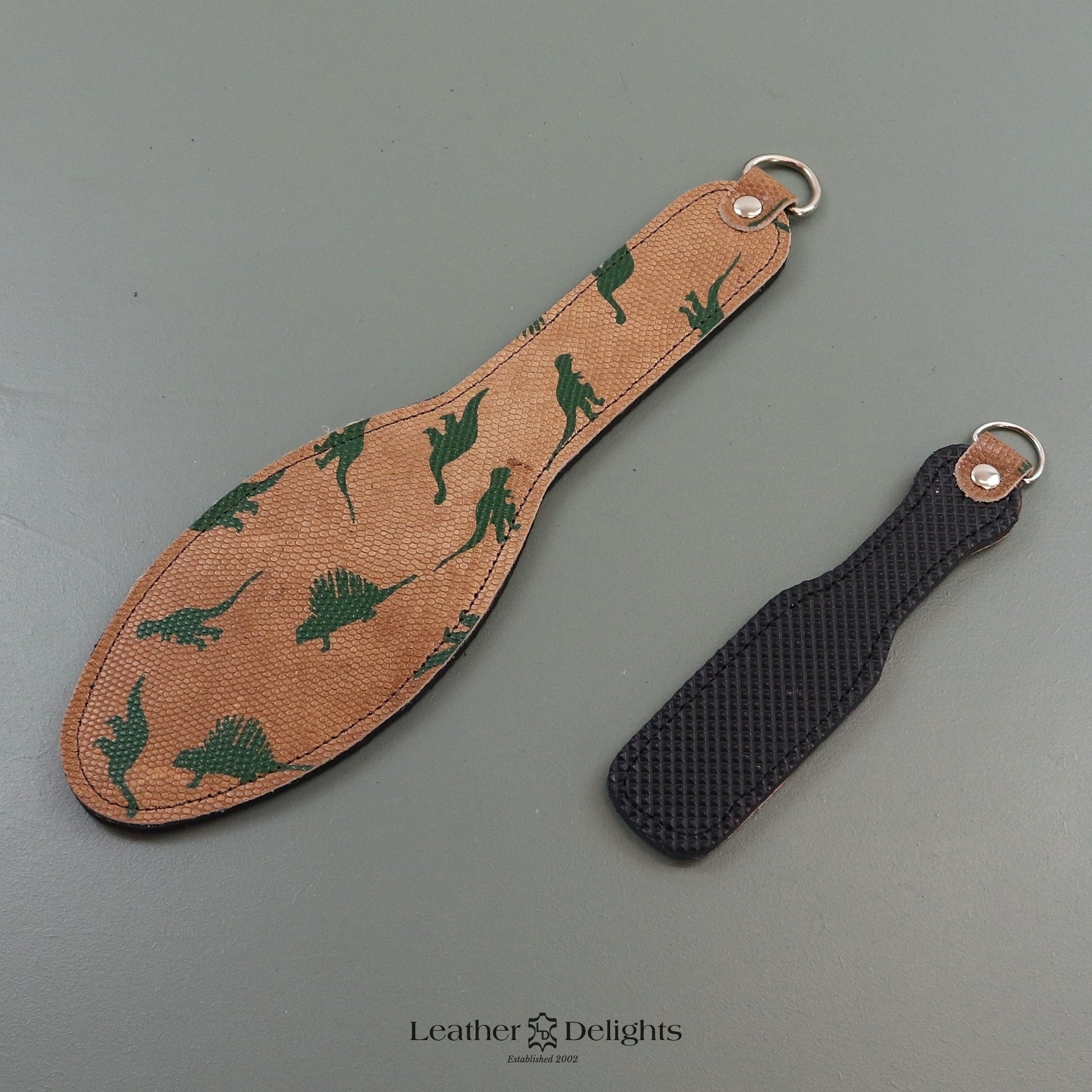 Shoe Sole - Dinosaur Print Leather & Dimpled Rubber – Leather Delights