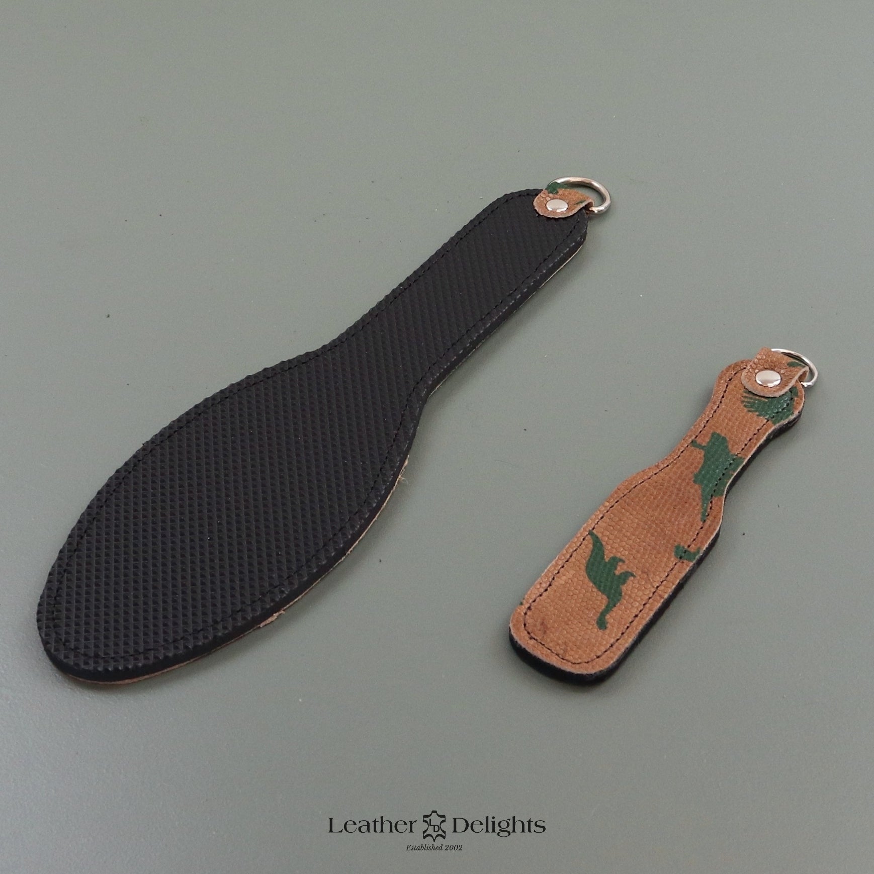 Shoe Sole - Dinosaur Print Leather & Dimpled Rubber – Leather Delights