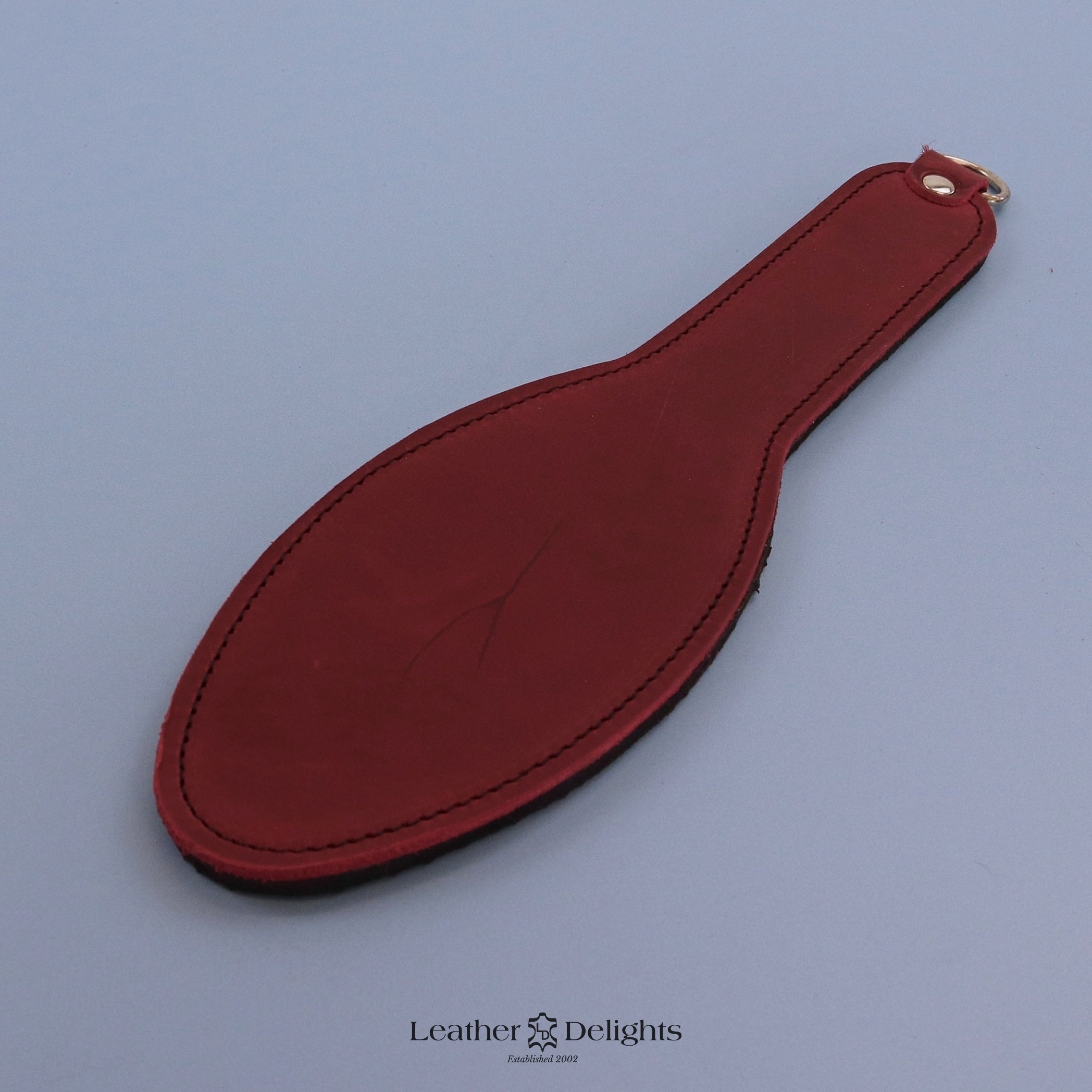 Shoe Sole - Red Pull Up Leather & Dimpled Rubber – Leather Delights