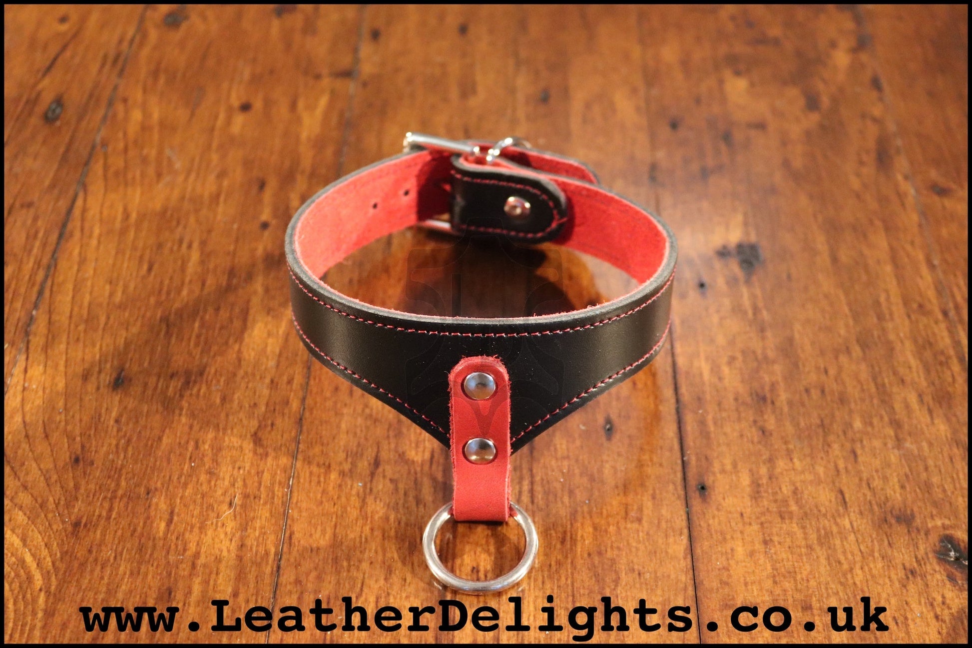 1" Wide Collar with Dropped Welded O Ring – Leather Delights