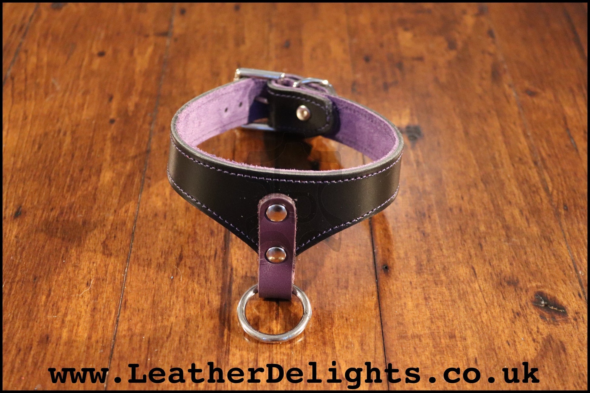 1" Wide Collar with Dropped Welded O Ring – Leather Delights