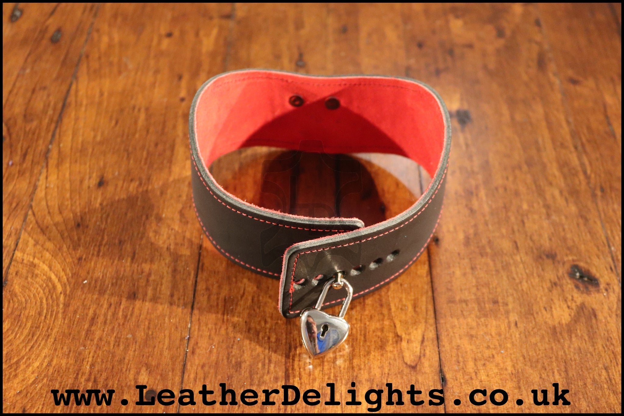 Black 2" Wide Contour Collar with Welded O Ring and Suede Lining ...